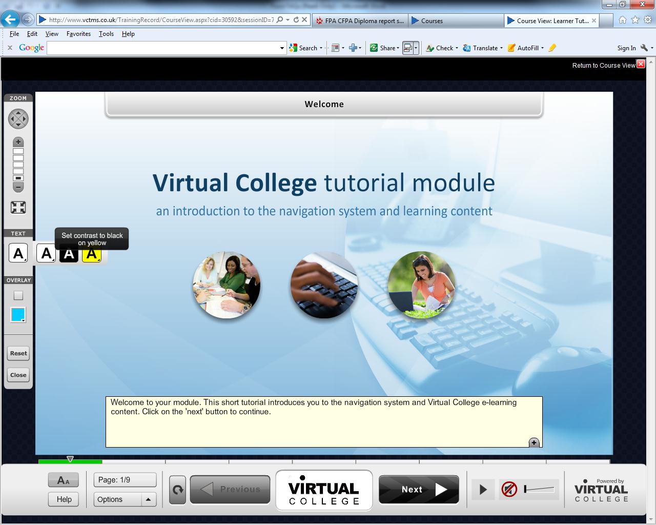 Virtual College unveils a new navigational bar to enhance the learning ...