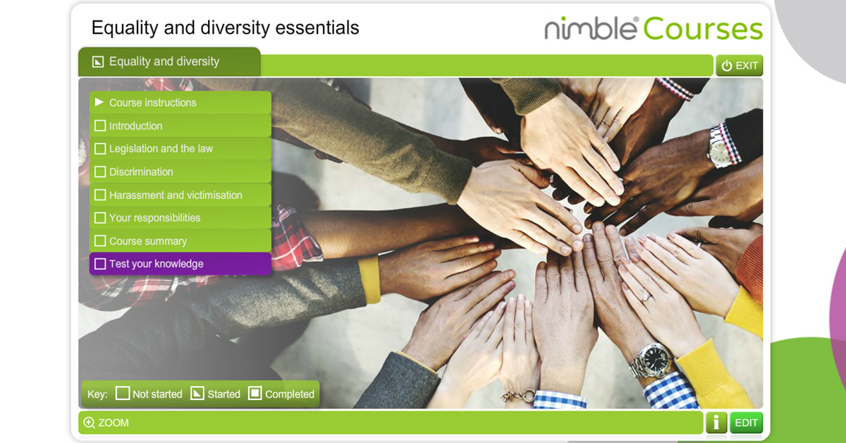 Nimble Elearning support their customers with an Equality and Diversity ...