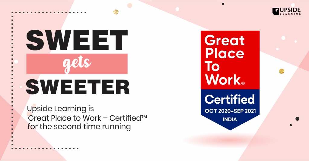 Upside Learning continues to be a Great Place to Work – Certified™ for ...
