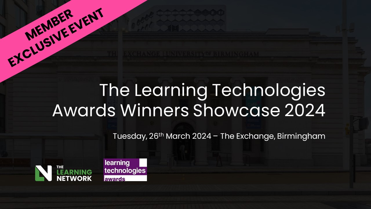 The Learning Technologies Award Winner's Showcase Returns to Birmingham ...